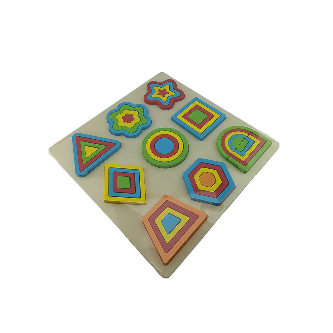 JUEGO DIDÁCTICO MADERA FIGURAS DISTINTAS FORMAS Y COLORES 29.7X29.7CM ...