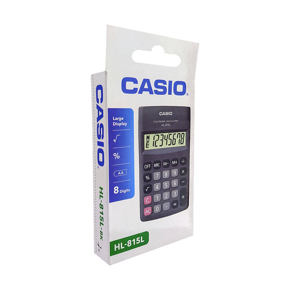CALCULADORA BOLSILLO 8 DÍGITOS HL-815L CASIO