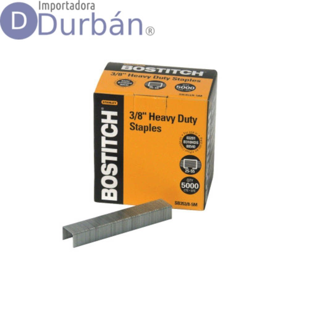 GRAPAS SB35 3/8 23/10 5000 UNIDADES STANLEY BOSTITCH
