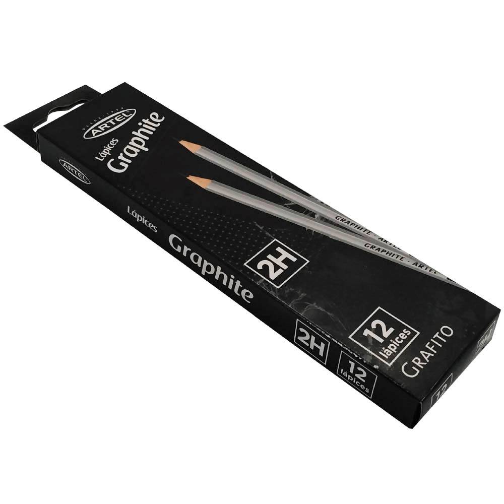 LÁPIZ MINA 2H GRAPHITE HEXAGONAL CAJA 12 UNID ARTEL