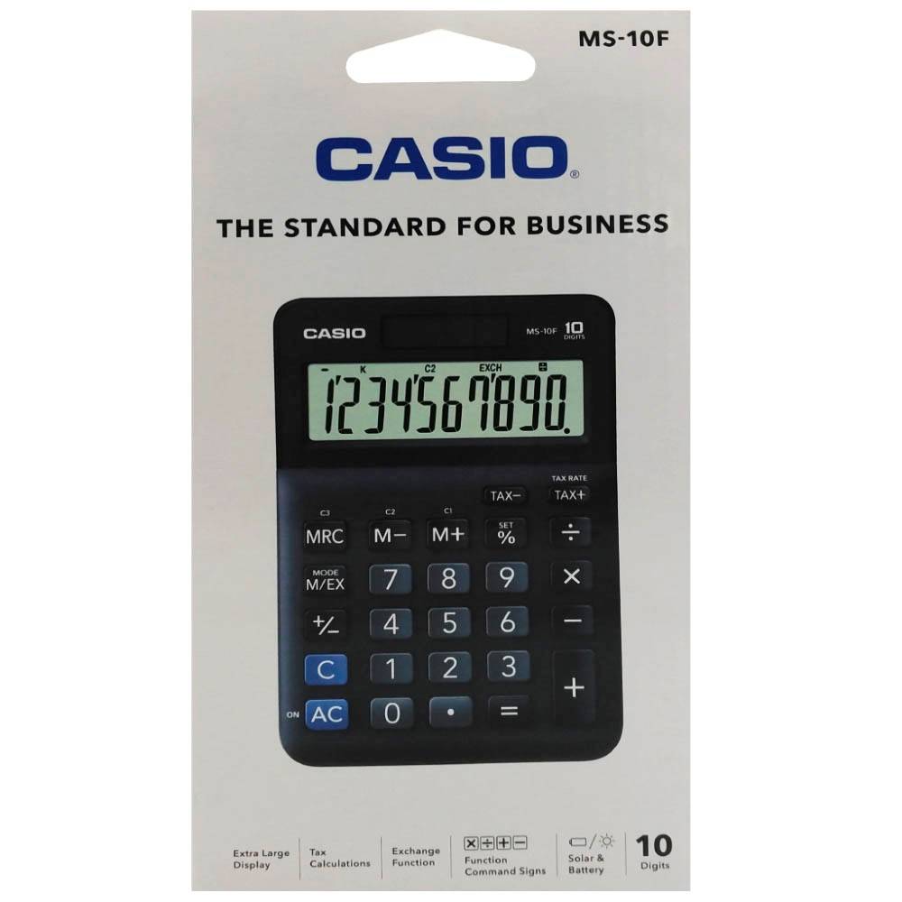 CALCULADORA SOBREMESA 10 DÍGITOS MS-10F CASIO